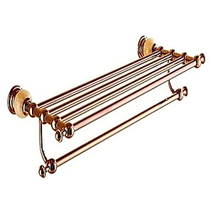 Towel BAR Rack Bathroom Towel Rack Wall Mounted Towel Holder,European Antique Bathroom,Jade Bathroom Towel Rack,Wall Mount Towel Shelf