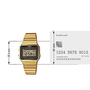 Casio Digital Fashion Quartz Ladies Youth Casio A700WG-9A