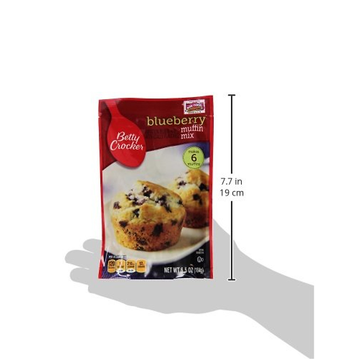 Betty Crocker Blueberry Muffin Mix, 6.5 oz (Pack of 9)