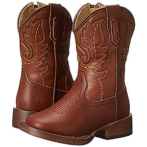 ROPER Boys Texson - K Traditional Cowboy Boots, Brown, 3 Little Kid US