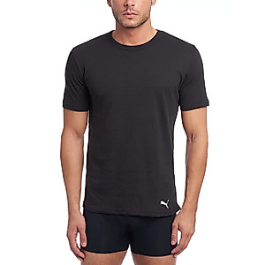 Puma Men's 3 Pack Crew Neck T-Shirts, White/Gray/Black, XL