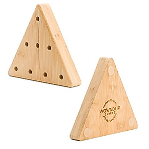 Wownd Up Goods Bamboo Drying Rack, Plastic Bag Drying Rack, Reusable Bag Drying Rack, Bottle Drying Rack, Compact Shape, Space Saving, Portable, Multipurpose