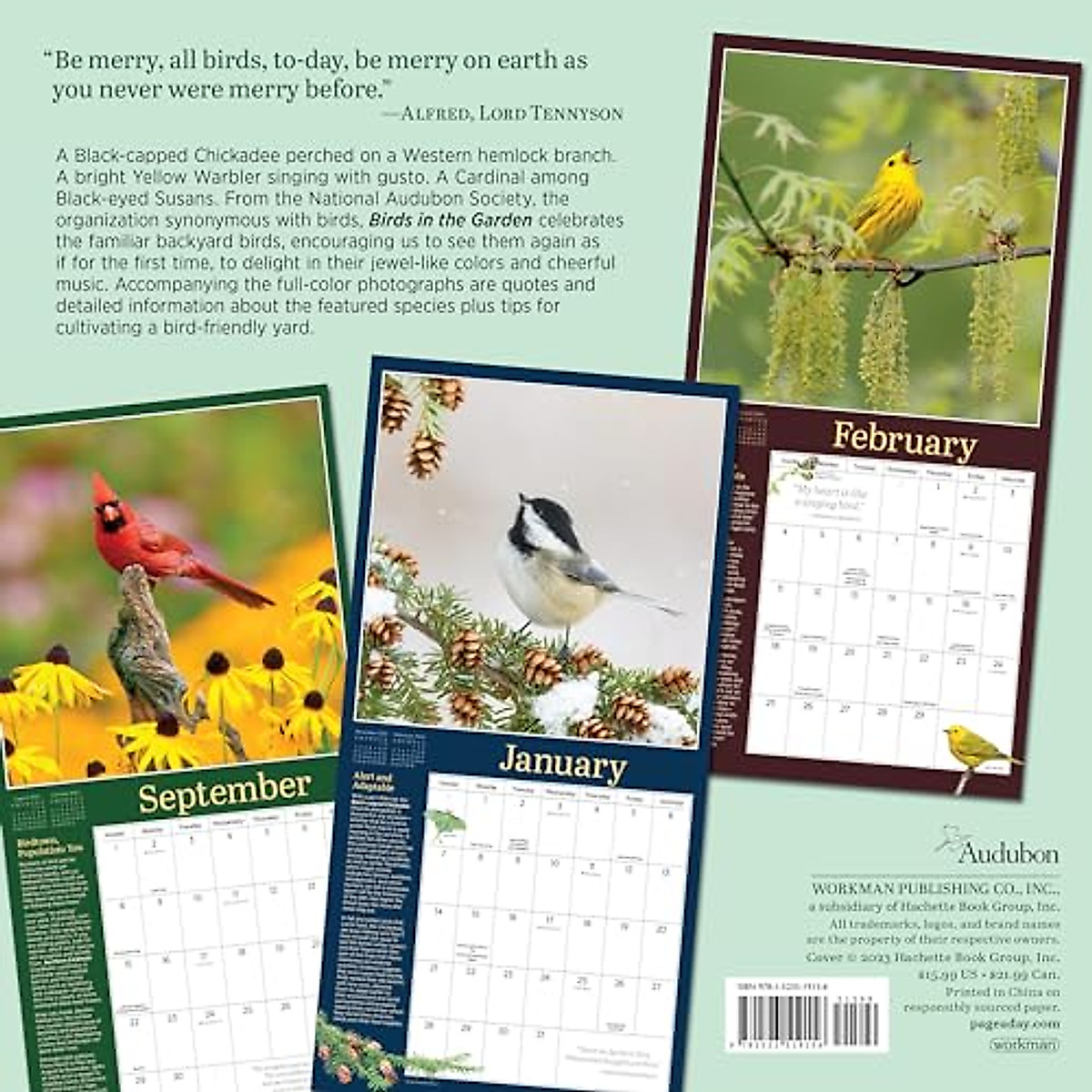 Audubon Birds in the Garden Wall Calendar 2024: Use Native Plants to Attract Birds and Pollinators to Your Backyard