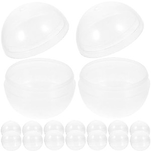 ABOOFAN Vending Machines 20pcs Gumball Vending Machine Capsules Bulk Small Round Capsules Clear Containers for, Party Favor Prize, Themed Party Favors 80mm Claw Machine Balls
