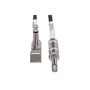 Hosa GTR-215R Straight to Right Angle Guitar Cable, 15 Feet Black