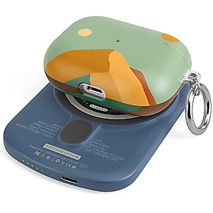 Casely Power Pod | MagSafe Compatible Battery Pack | Endless Peaks | Colorblock Mountain Power Pod (5,000 mAh)