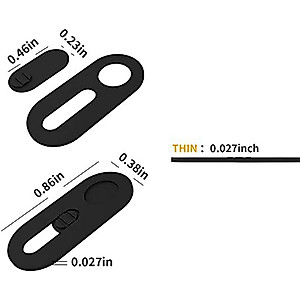 S MOSENCH Webcam Cover Slide Ultra Slim Web Camera Cover for Computer, Dell HP Laptop, Mac, Mac Book Pro, Smartphone, Slider Camera Blocker Protect Privacy and Security (4 Pack)