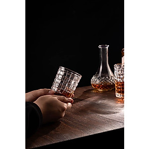 NiLor Clear Water Glasses Drinking Glasses 12 Ounce, Whiskey Glasses set of 6 Wine Glasses Highball, Good for Party Wedding