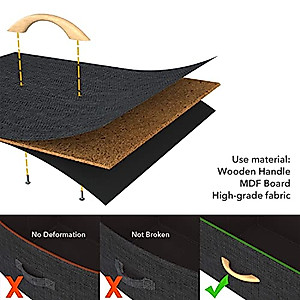 ROMOON Dresser Storage Drawer, 5 Fabric Units Organizer and Storage for Bedroom, Hallway, Entryway, Closets - Dark Gray