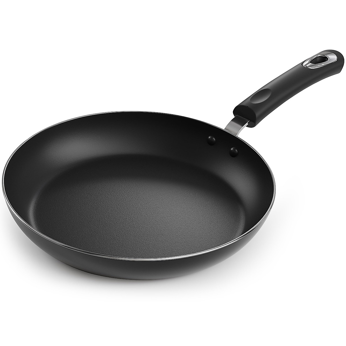 Utopia Kitchen 11 Inch Nonstick Frying Pan - Induction Bottom - Aluminum Alloy and Scratch Resistant Body - Riveted Handle (Grey-Black), Pack of 4