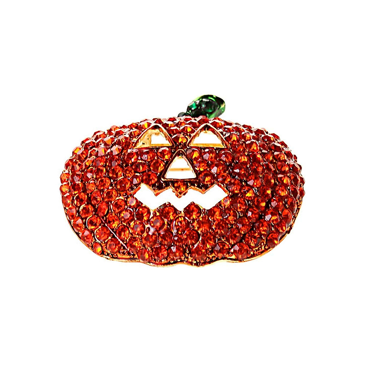 STYLE LOVELY CRYSTAL HALLOWEEN CHRISTMAS PUMPKIN BROOCH PIN JEWELRY GIFT FASHION BROACH Clever design