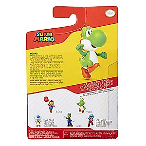 Super Mario Action Figure 2.5 Inch Running Yoshi Collectible Toy