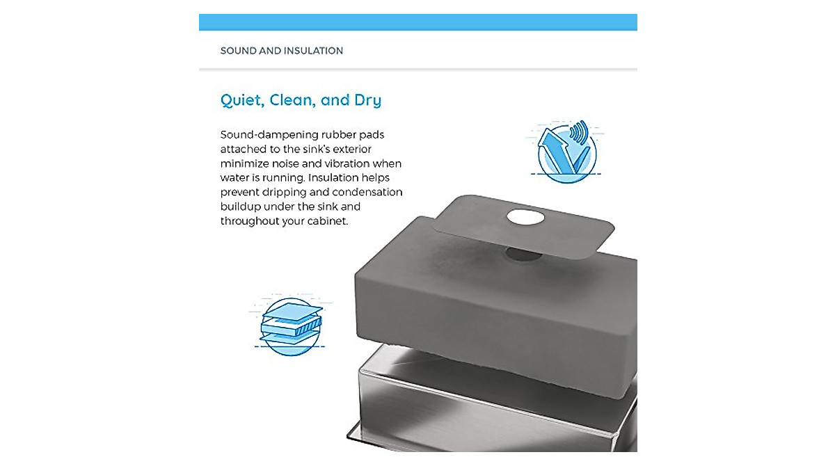 MR Direct 1716-16-ENS Stainless Steel Undermount Single Bowl Kitchen ...