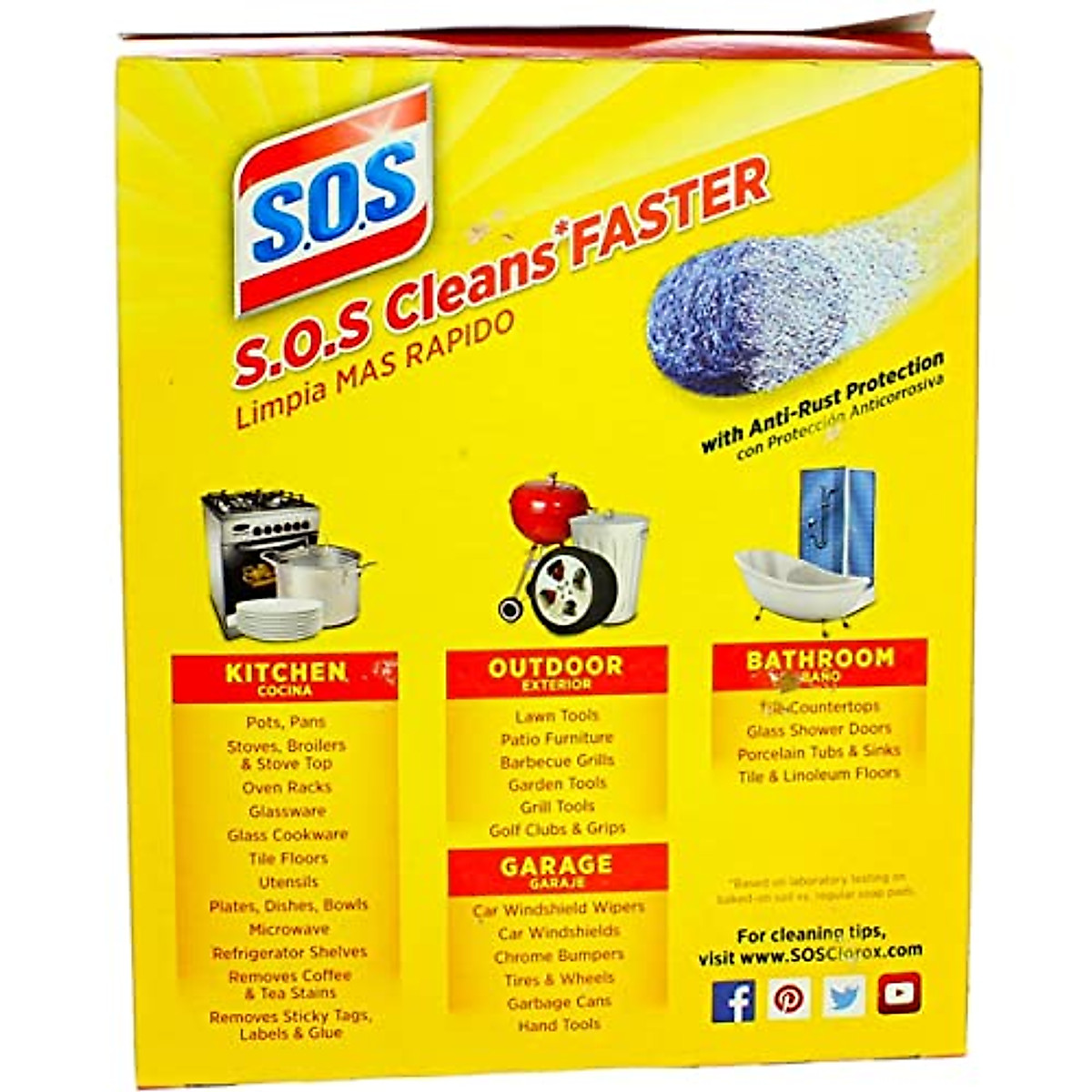S.O.S. Steel Wool Soap Pads 10 pads
