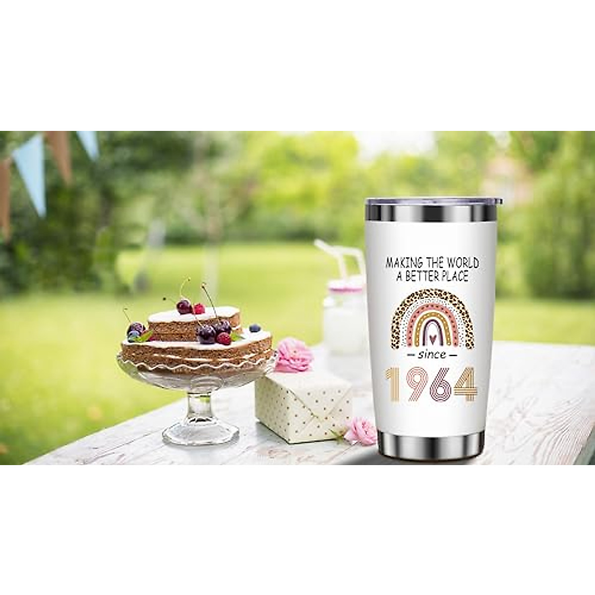 AYERMOYO 60th Birthday Gifts for Women,60th Birthday Gifts,60th Birthday Gift Ideas,Gifts for 60 year Old Woman,Cool Gifts for 60 Year Old Woman,60th Birthday Ideas-1964 Tumbler