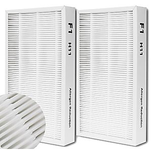 F1 Allergen Reduction Replacement, F1 H11 True HEPA Filter Replacement Compatible with 3M Filtrete C01 T02 Room Air Purifier for FAP-C01-F1, FAP-T02-F1, FAP-C01BA-G1, FAP-T02WA-G1, 2 Pack