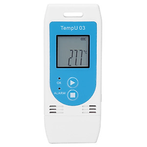 USB Temperature and Humidity, Data Loggers Recorders Data Acquisition Recorder, Temperature Humidity Data Logger PDF CVS Report with LCD Display 32000 Points for Warehouse, Logistics Transportation, C