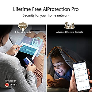 ASUS ZenWiFi XT9 AX7800 Tri-Band WiFi6 Mesh WiFiSystem (2Pack), 802.11ax, up to 5700 sq ft & 6+ Rooms, AiMesh, Lifetime Free Internet Security, Parental Controls, 2.5G WAN Port, UNII 4, White