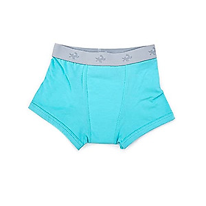 CONNI Kids Training Boxer Pants Soft Shorts Reusable Toddler Potty Training Underwear Waterproof Easy Pull Up Youth Incontinence Aqua Sizes 10-12