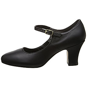 Capezio Women's Manhattan Character Shoe, Black, 11 Wide