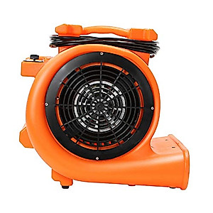 Dryser Air Mover Carpet Dryer 3 Speed 1 HP Industrial Floor Fan - Orange Stackable Carpet Drying Fan Floor Blower