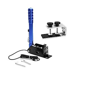 NHPJ 14 Bit PC SIM USB Handbrake with Clamp for Racing Games G25/27/29 T500 FANATECOSW Dirt Rally-blue