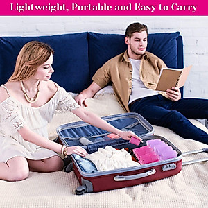 Hair Curlers Rollers, Cludoo 36Pcs Jumbo Big Hair Roller Sets with Stainless Steel Duckbill Clip, 2 Size Self Grip Hair Curlers Rollers for Long Medium Short Thick Fine Thin Hair Bangs Volume