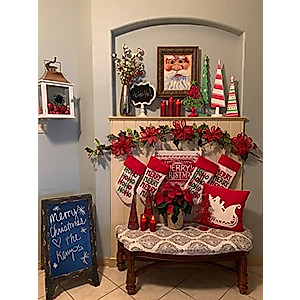 Kitch Aroma Red flameless Candles, Red Candles Battery Operated LED Pillar Candles with Moving Flame Wick with Remote Timer,Pack of 9