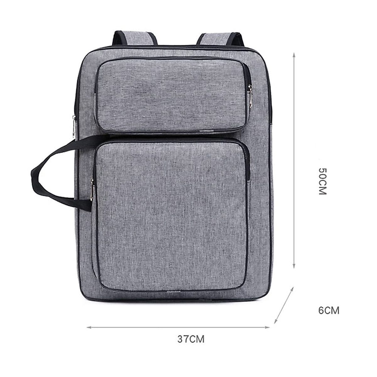 ITODA A3 Art Portfolio Carry Case Bag Drawboard Storage Tote Handheld Portable Shoulder Box Artist Drawing Board for 8k Sketch Easel Paper Palette Brush Pencil Painting Supplies