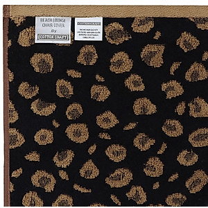 COTTON CRAFT Pool Lounge Chair Cover - 2 Pack Animal Print Cheetah Leopard Africa Safari Chaise Lounge Cover - Soft 100% Cotton Jacquard Beach Towel - 32 inches Wide x 82 inches Long and 7 inch Pocket