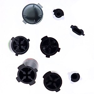 Deal4GO 8-Pack ABXY Buttons w/Menu View Share Key Set Replacement for Xbox Series S & Xbox Series X Controller (White) (XSSX-8PB)