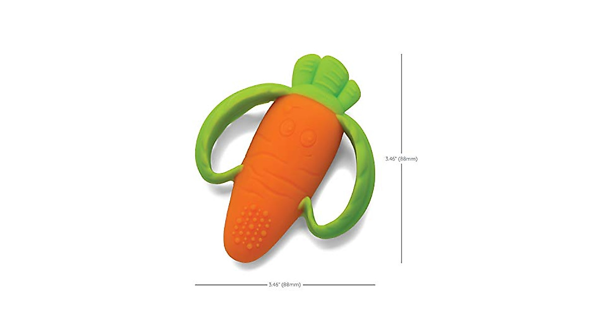Infantino Lil' Nibbles Silicone Teether for Baby Sensory & Teething Relief