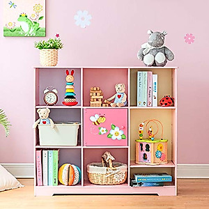 Fantasy Fields - Magic Garden Adjustable Cube Bookshelf, 9 Cube Storage Bookshelf