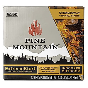 Pine Mountain Firestarters ExtremeStart, 12 Wrapped Fire Starters by Pine Mountain