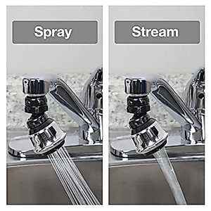 DANCO 10500 Dual Threaded Water Saving Faucet Aerator, 15/16-27 Male X 55/64-27 Female, 1.5 gpm