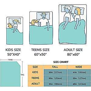 Soccer Ball Cool Sport Throw Blanket Super Soft Warm Bed Blankets Boy Bedding for Couch Bedroom Sofa Office Car, All Season Cozy Flannel Plush Blanket for Girls Boys Adults, 50"X40"