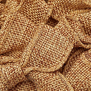 Handmade Mini Burlap Bows for DIY Crafts, Wreaths, Wedding Decor (12 Pack)