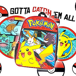 Bioworld Pokemon 16" Backpack 5PC Combo Set