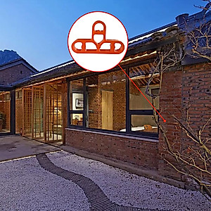 3/8 inch Red Orange Color 100pcs 10mm Bricklaying Spacer Tile Spacer Masonry Paving Spacer Mortar Brick Jointing Spacer Window Spacer Bathroom Tile Spacer Grout Line Spacer