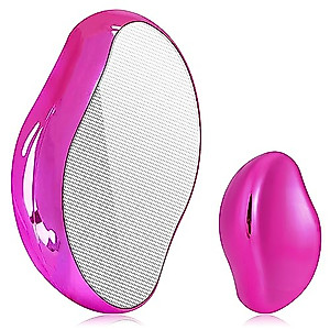 hoyesch Crystal Hair Eraser for Women and Men, Reusable Crystal Hair Remover Magic Painless Exfoliation Hair Removal Tool, Magic Hair Eraser for Back Arms Legs (Purple)