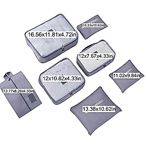 TOUMENY 7-Piece Organizer Set For Moving, Dormitory, Travel, Camping, Christmas Decoration, Packing Supplies, Organizer'S Tote Bag