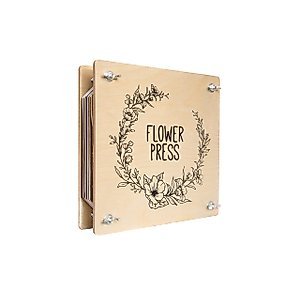 Rubys Collection™ Wooden Flower Press Kit - Flower Preservation Kit for Adults & Kids. Press Flower Art & Wedding Flower Preserve with Flower Drying Book