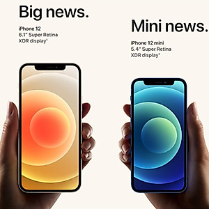 Apple iPhone 12 Mini Unlocked 5G Smartphone A14 Bionic Chip 5.4" 64GB/128GB ROM Face ID 12MP Dual Camera Used Mobile Phone Single Phone/White / 128G|4GB