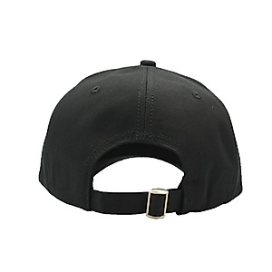 MUNULA Oversize XXL High Crown Baseball Cap Big Head Hats for Men Dad Hat Adjustable Plain Running Cap 23.6"-25.6" (Black)