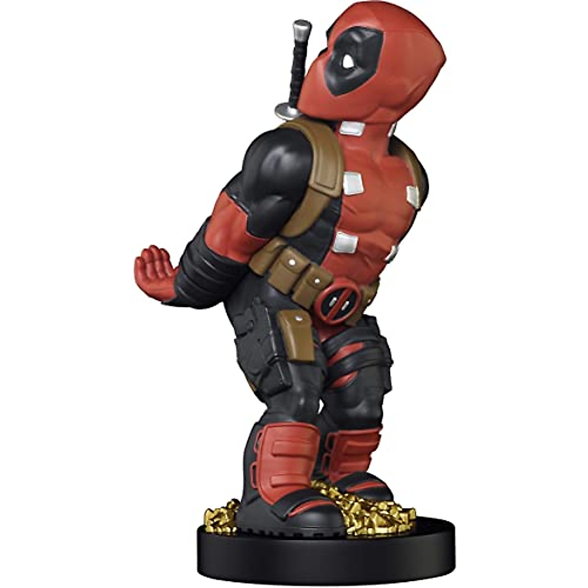 Exquisite Gaming Cable Guy: Phone/Controller Holder & Cable Guys - Marvel Deadpool Rear View Charging Phone and Controller Holder - Electronic Games, Red