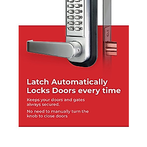 JOUNJIP Mechanical Keyless Combination Lever Handle Door Lock [Flat Spindles] - No Batteries | No Power | No Key Needed (Oil-Rubbed Bronze)