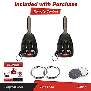 KeylessOption Keyless Entry Remote Control Car Key Fob Ignition Key Replacement for M3N5WY72XX (Pack of 2)