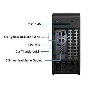 Intel NUC 9 NUC9i5QNX Mini PC Business Desktop 4-Core i5-9300H, 32GB RAM, 1TB SSD, UHD Graphics Ghost Skull Canyon Extreme Gaming Box, Thunderbolt 3, WiFi 6, Ethernet, 3-Yr WRT, Win 11 Pro