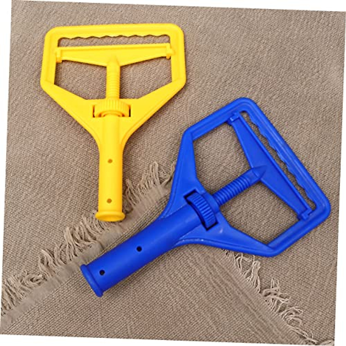 Mop Head 2pcs Commercial Microfiber Micro Fiber Mop Industrial Mop Commercial Mop Handle Mop and Bucket Plastic Roller Accessories Dragging Wet Mop