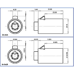 Admiral Locks Vending Machine Locks - Keyed Alike (Pack of 1)